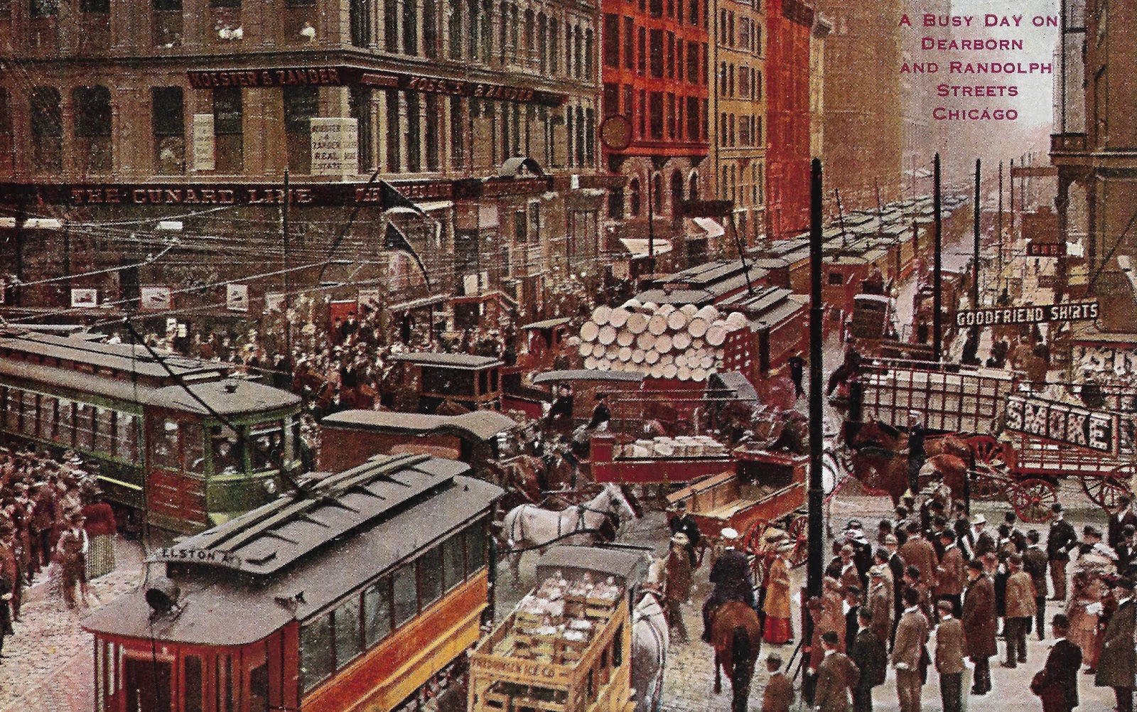 Early Chicago Streetlife: Congestion Everywhere