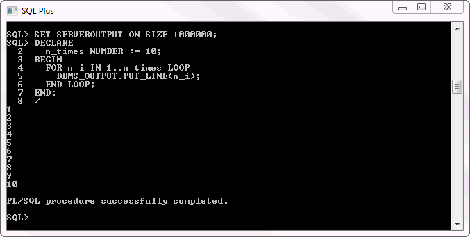 [Basic] PL / SQL FOR Loop ~ Diary PL/SQL