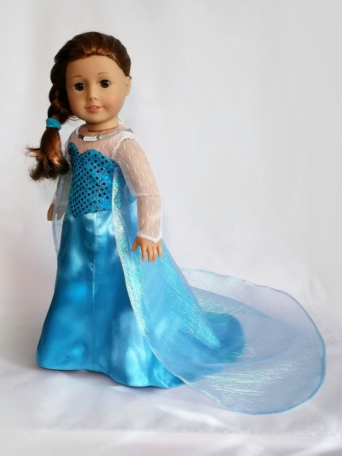 American Girl Doll Clothes: AG Doll Queen Elsa Frozen Dress
