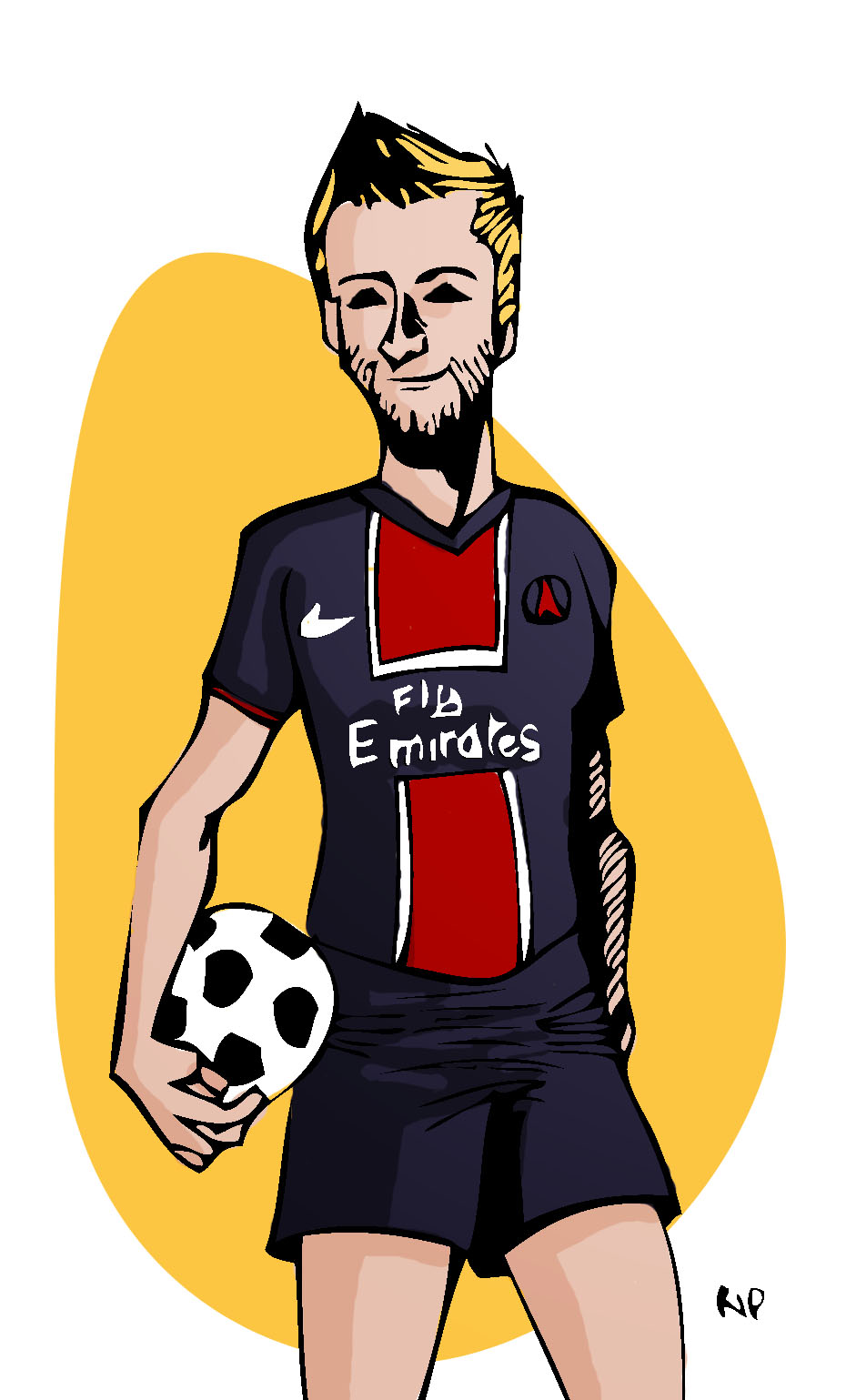 Alex Rip Illustrations / Bandes dessinées: David Beckham