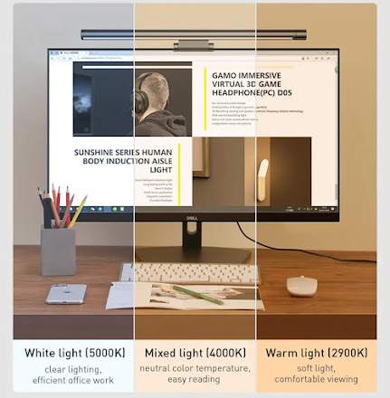 Luz LED Baseus para monitor a €23 | Aberto até de Madrugada