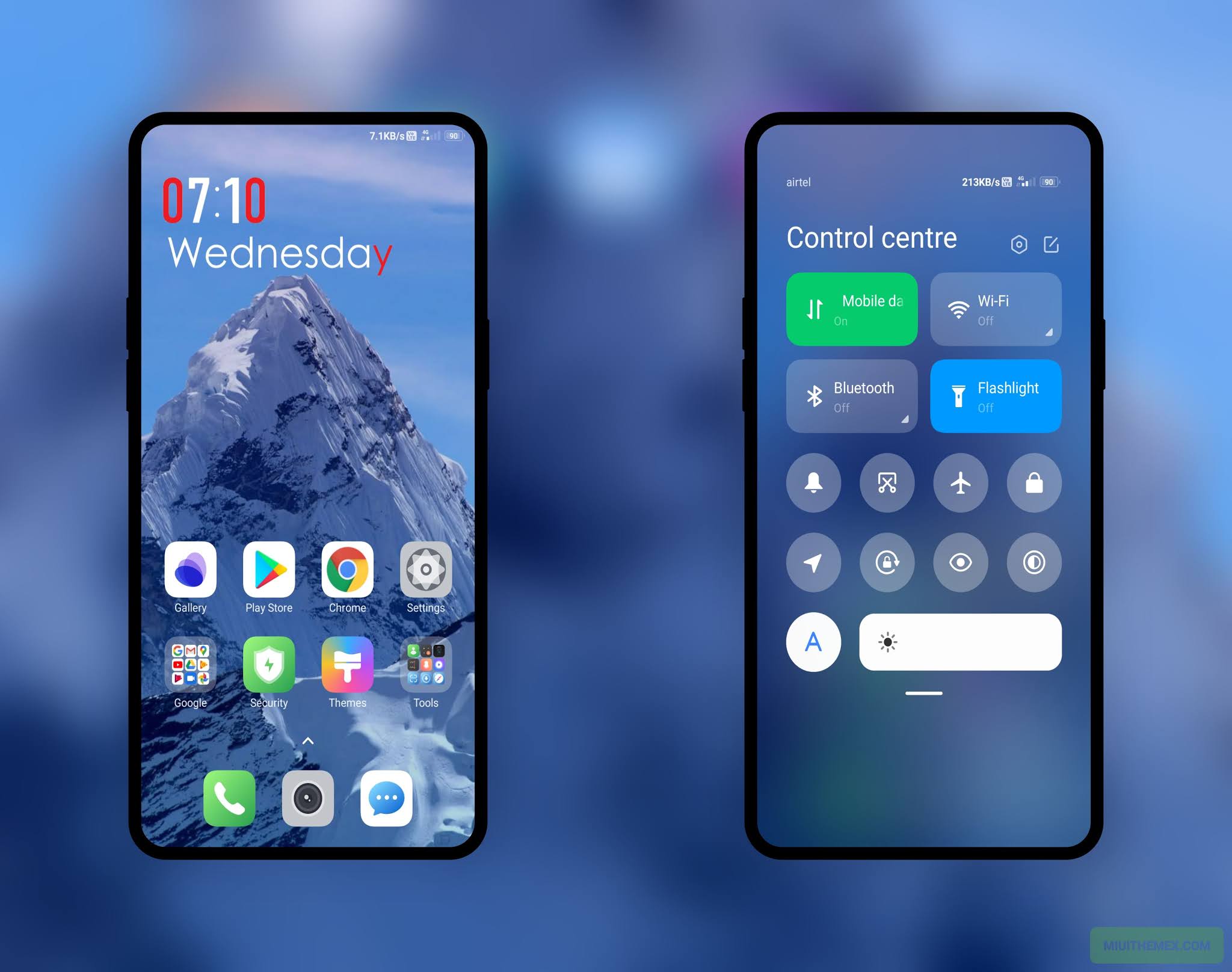 Mountains v12.5 Theme for miui 12 | Best lockscreen Theme for miui 12 ...
