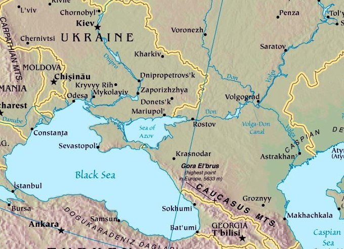 Volga River Russia Map