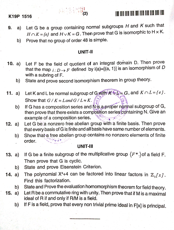 Kannur University M.Sc.Mathematics MAT1C01: BASIC ABSTRACT ALGEBRA ...