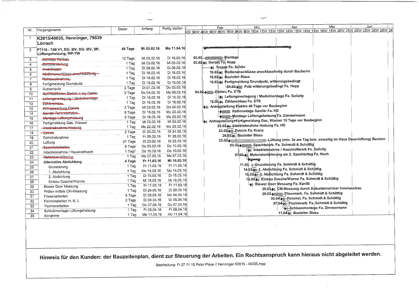 UNSER OKAL HAUS : AKTUELLER TERMINPLAN