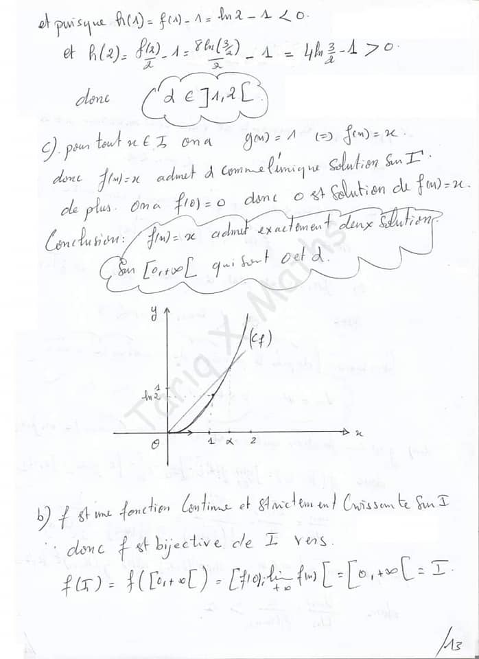 Correction Examen national 2020-sciences math-Mathématiques