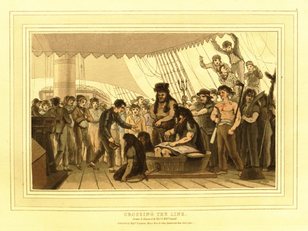 Dan The Navy Man: "Some Shellback Initiation Art"