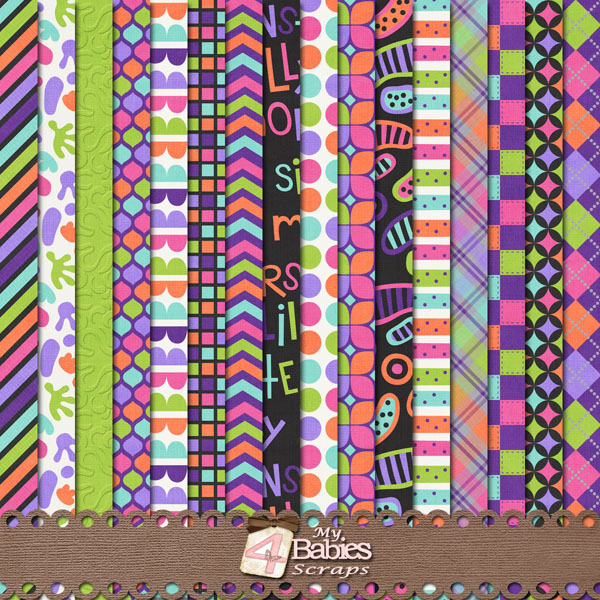 MissHappy's Place: Monsters In My Closet by 4 My Babies Scraps