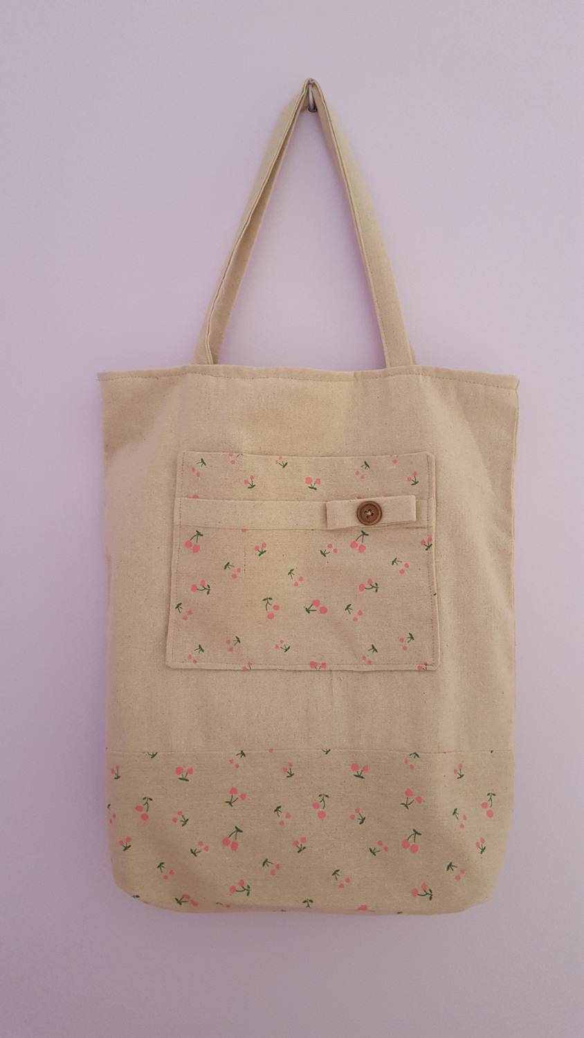 Reversible bag with pocket - tutorial & pattern |Keeping it Real