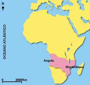 História e Geografia de Portugal: Mapa cor de rosa