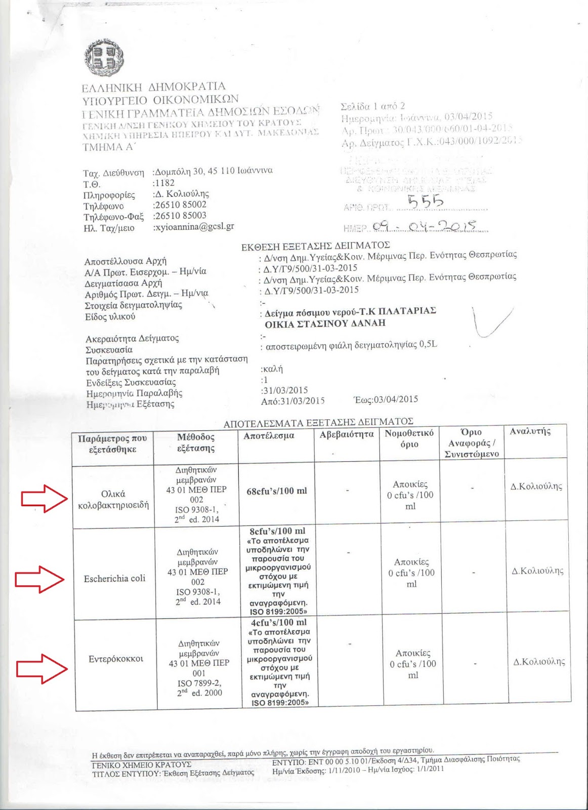 ΚΡΟΥΣΜΑ E-COLI ΣΕ ΚΟΡΙΤΣΙ ΣΤΟ ΓΡΑΙΚΟΧΩΡΙ ΗΓΟΥΜΕΝΙΤΣΑΣ ΜΟΛΥΣΜΕΝΟ ΜΕ E ...