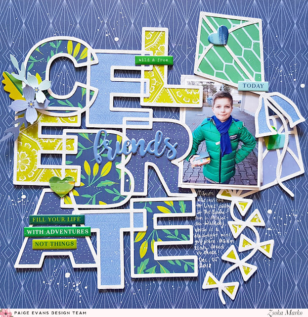 Celebrate Layout by Zsoka Marko | Paige Taylor Evans