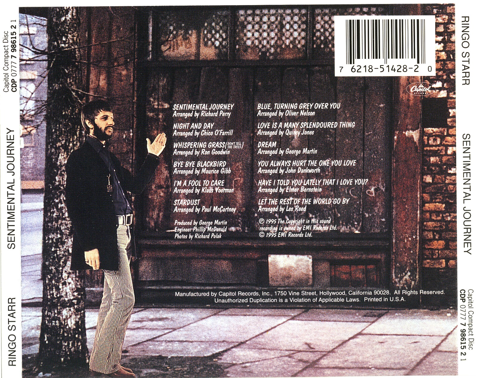 Classic Rock Covers Database: Ringo Starr - Sentimental Journey (1970)