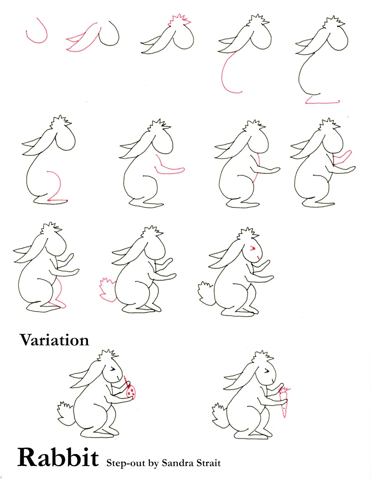 How To Draw A Rabbit Step By Step