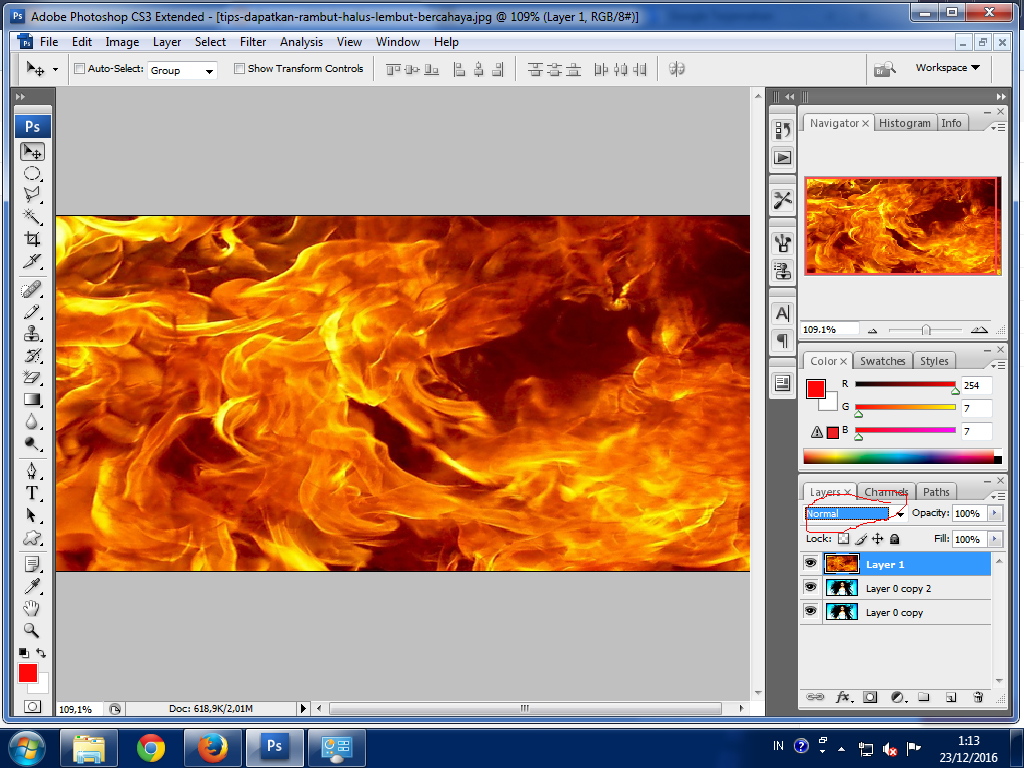 1000 Efek Photoshop: photoshop efek manusia api