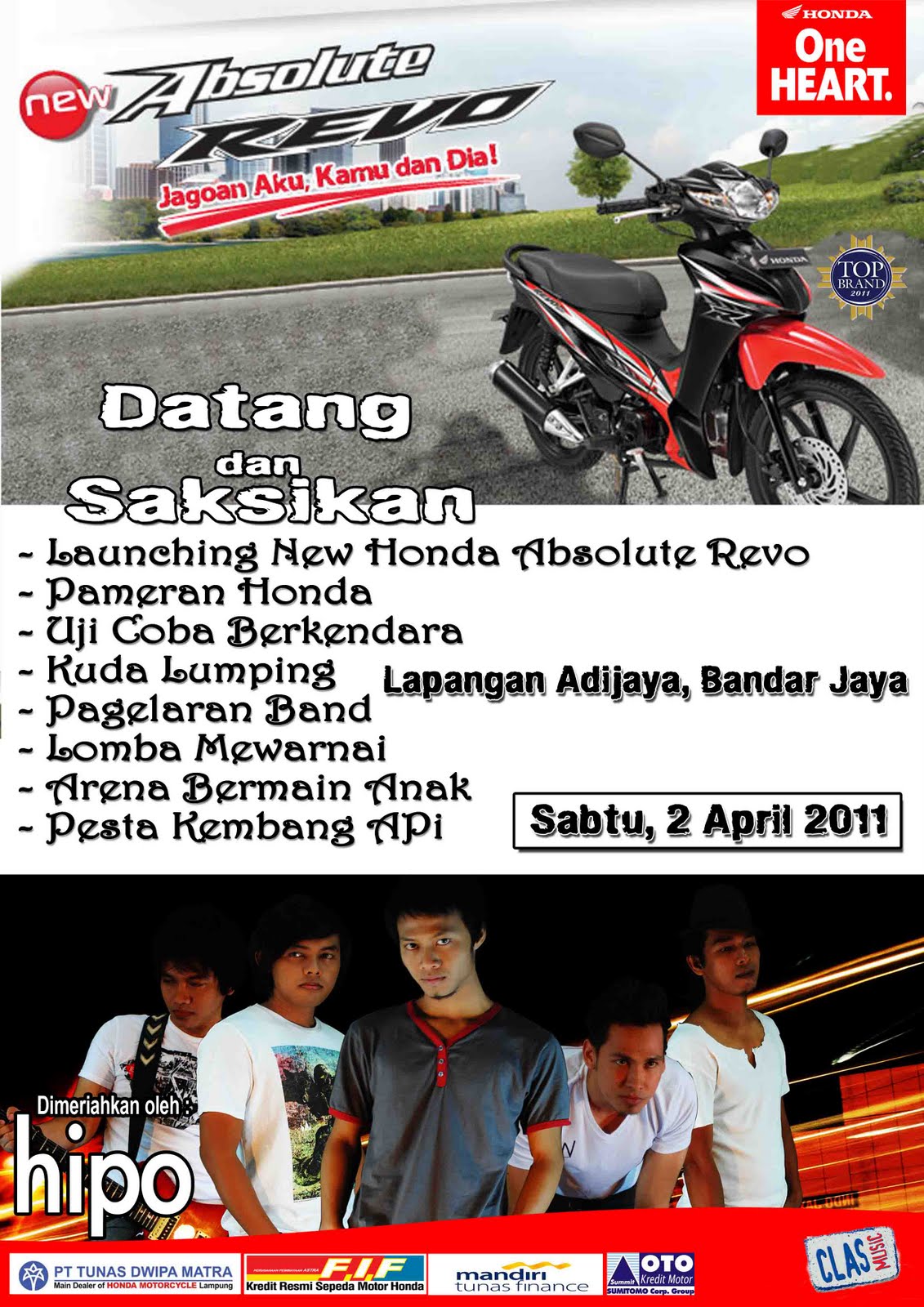 HondaLover Lampung: Datang dan Saksikan "NEW REVO CITY TOUR"