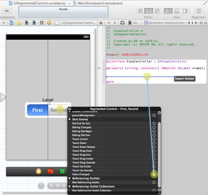 KH的程式世界: [iOS] UISegmentedControl