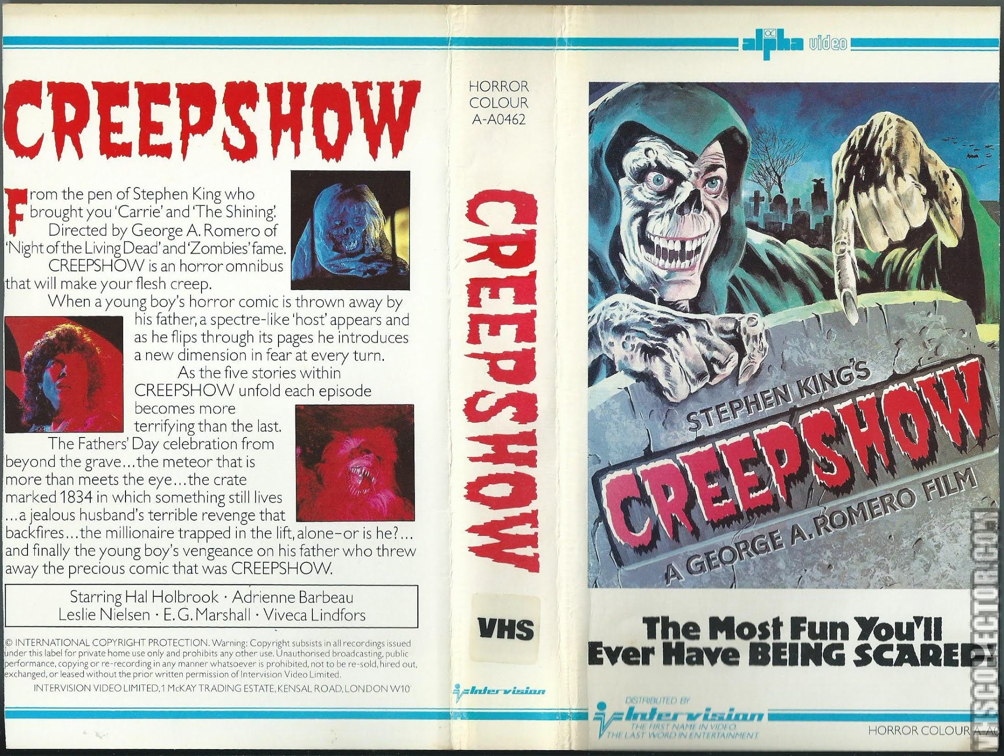 The Horrors of Halloween: CREEPSHOW (1982) & CREEPSHOW 2 (1987) VHS ...