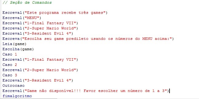 Universe Tutorial | Tutoriais, Downloads e Curiosidades: VISUALG #10 ...