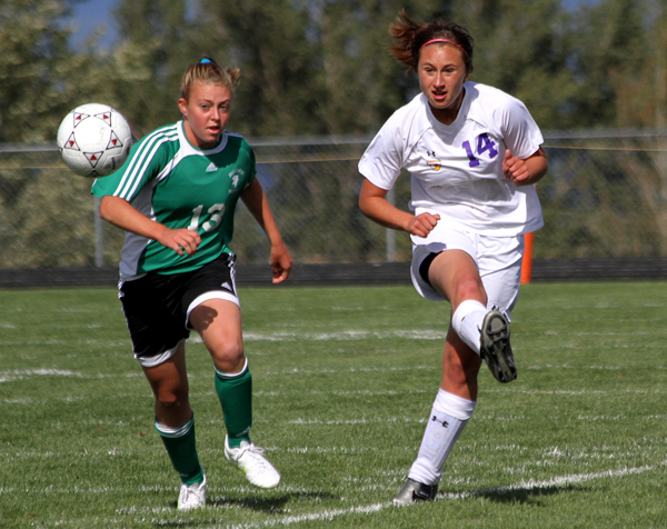 On the bleachers: Polson Girls - Belgrade Soccer Photos