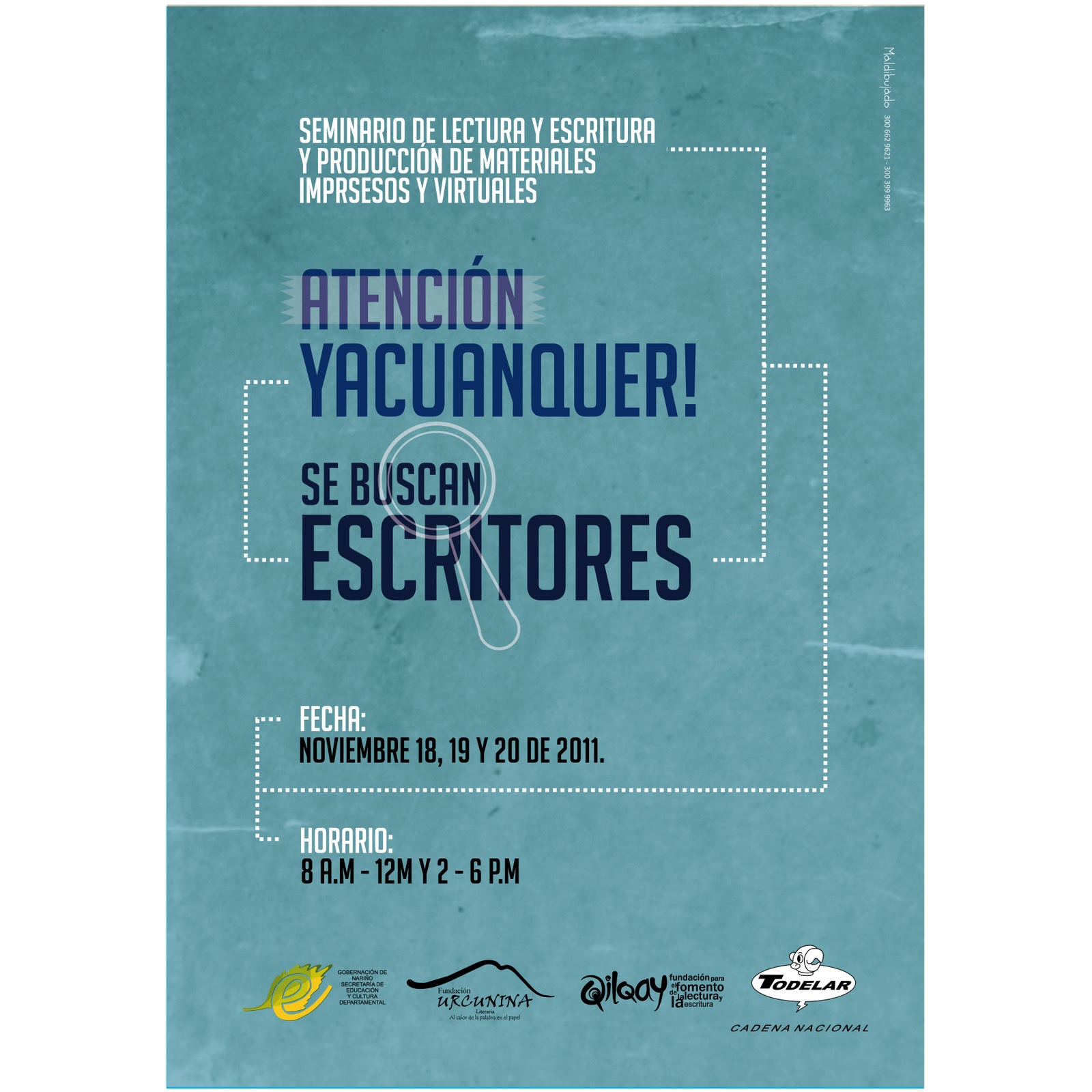 Fundación Urcunina Literaria: Proyecto: "Se buscan escritores ...