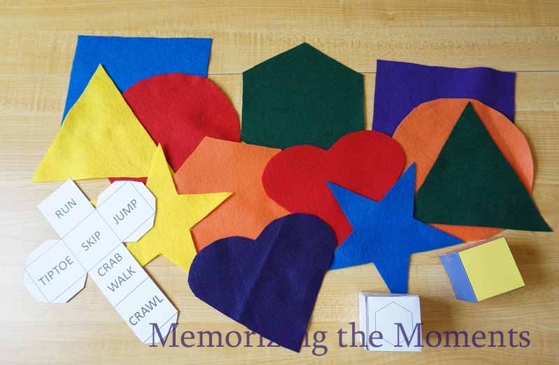 Memorizing the Moments: Gross Motor Development Game for Colors and Shapes