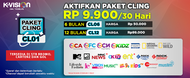 Paket CLING K Vision Terbaru