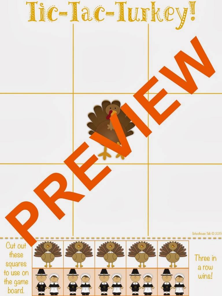 Schoolhouse Talk!: A Plump and Perky Turkey {book companion}