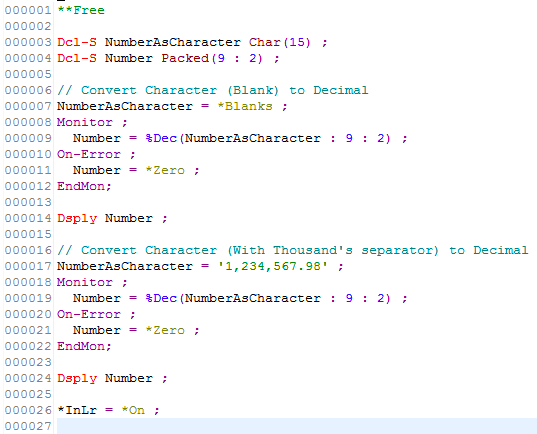 Character to Numeric conversion in RPG - Allow Blanks & Thousands ...