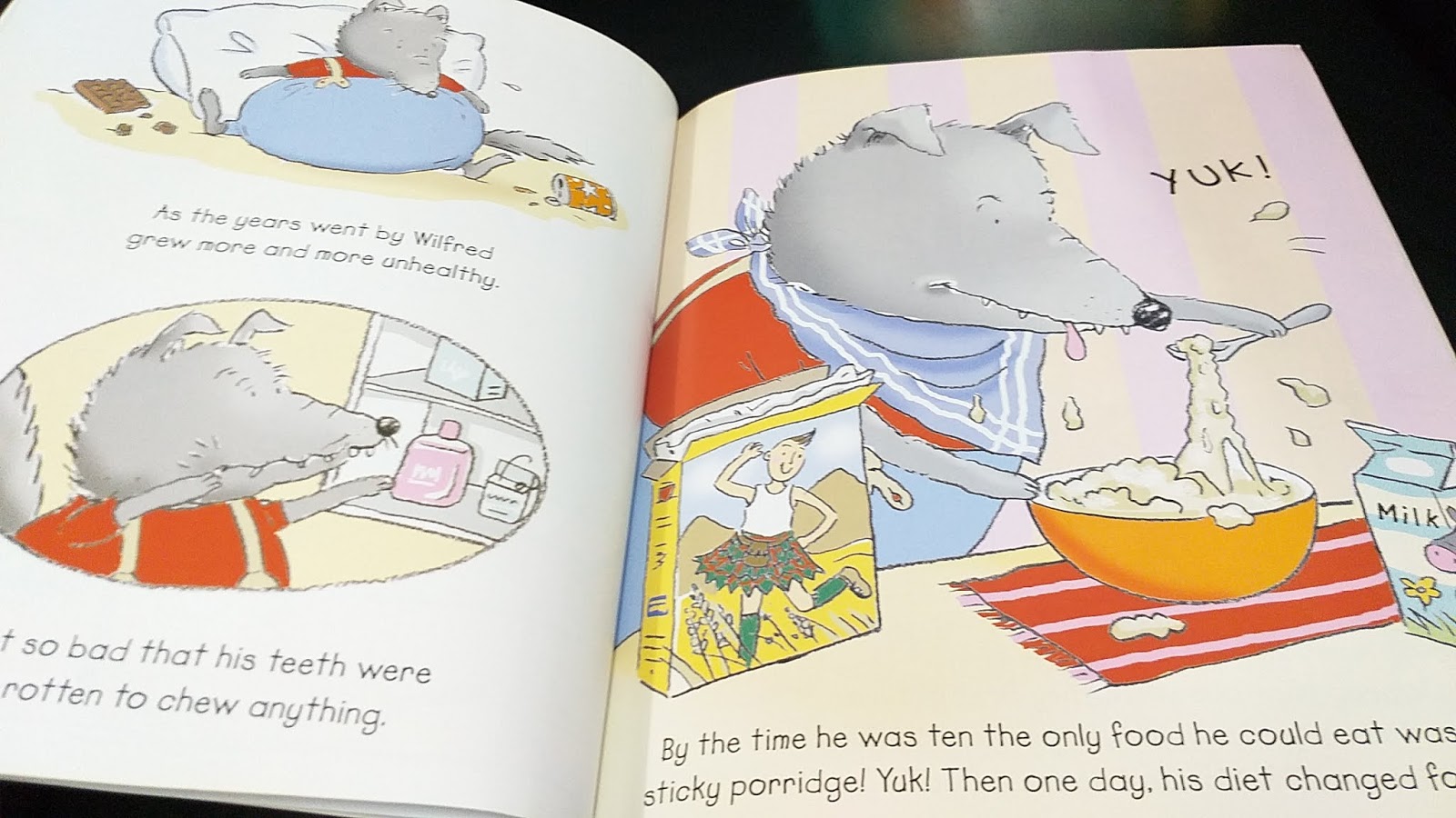 Kid Books Blog: 309.The Healthy Wolf / Little Monkey