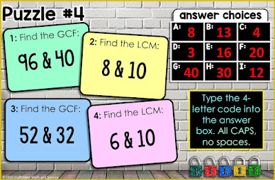 Scaffolded Math and Science: Activities for Teaching GCF and LCM