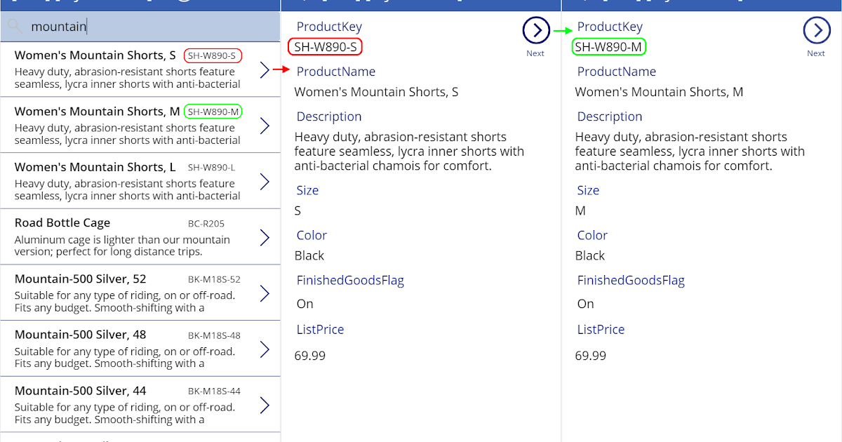 Microsoft BI Tools: Power Apps: Get next item from gallery Microsoft BI Tools: Power Apps: Get next item from gallery