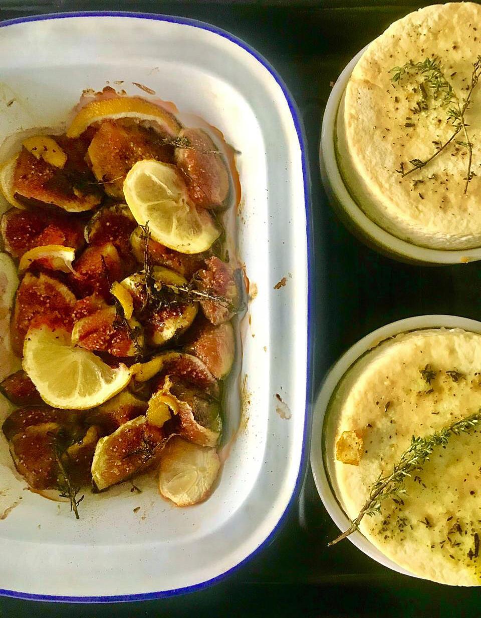 Starbooks: HONEY ROASTED ANARI WITH FIGS: ANARI STO FOURNO ME SIKA