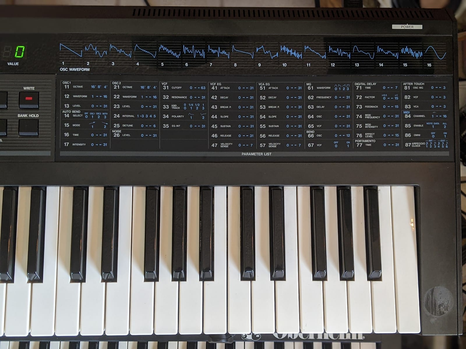 MATRIXSYNTH: Korg DW-8000 SN 009452 w/ Original DW-8000/EX-8000 Preload ...