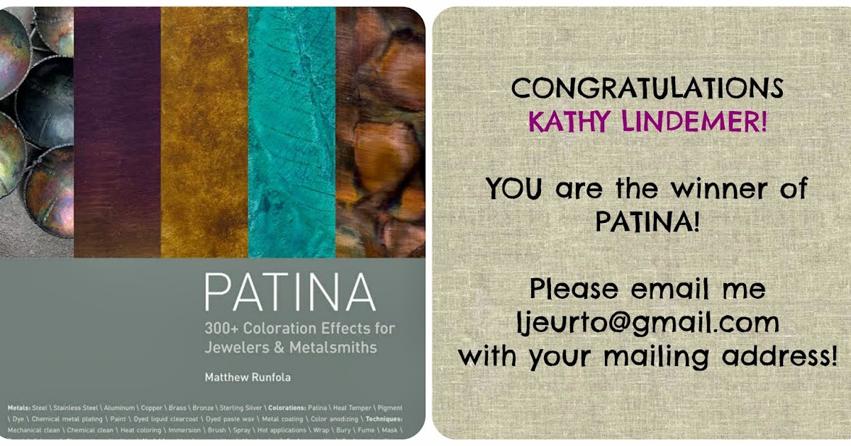Patina Book Winner Announced!