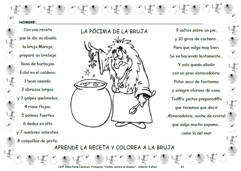 Silver Dawn Kids: EXPERIPLÁSTICA: LA RECETA DE LA BRUJA