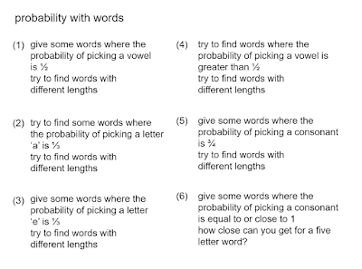 MEDIAN Don Steward mathematics teaching: probability and words