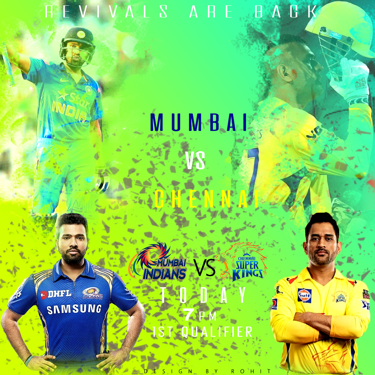 Ipl match poster! 🤓