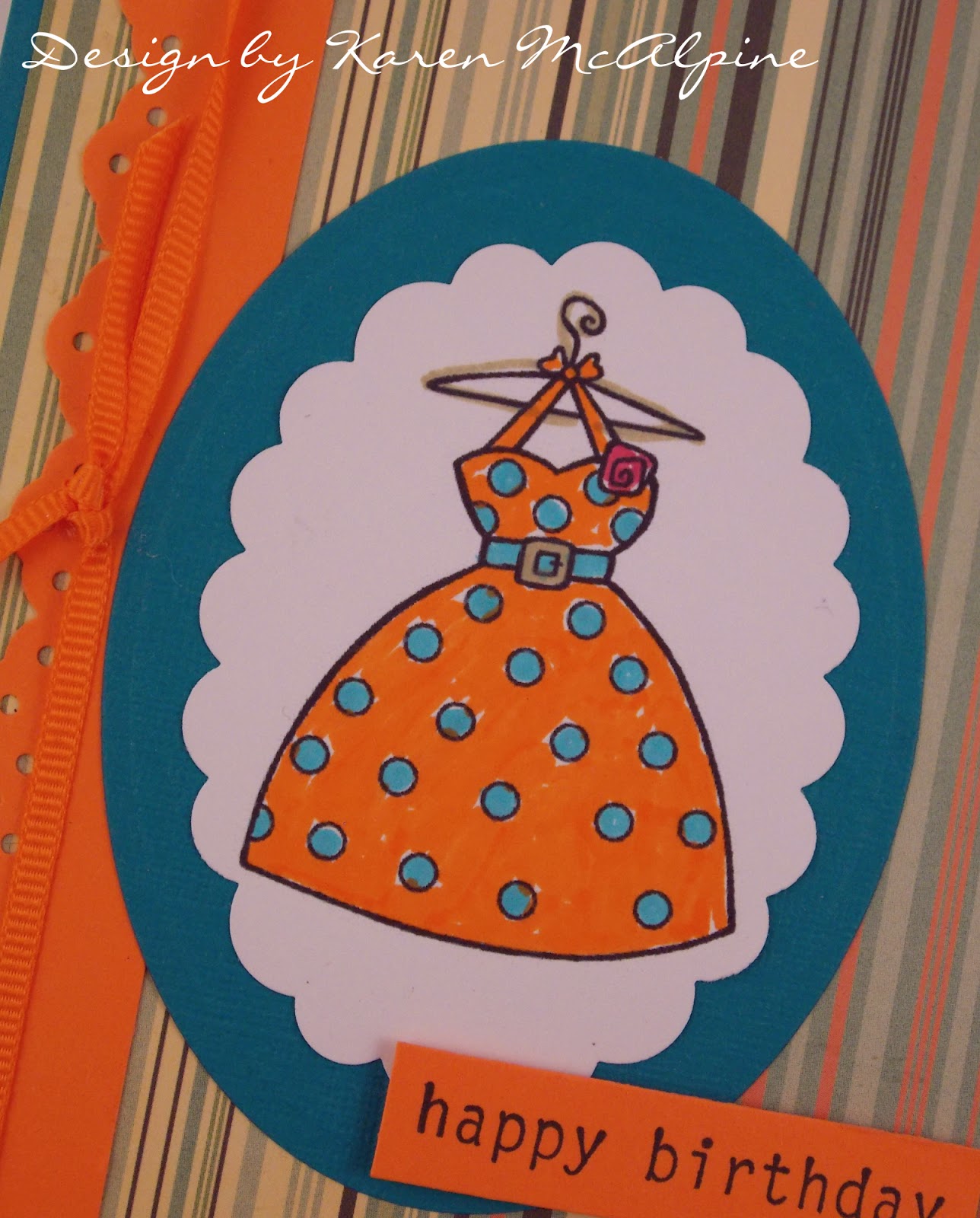 Dreaming and Creating: Cute Card with Pretty Dress
