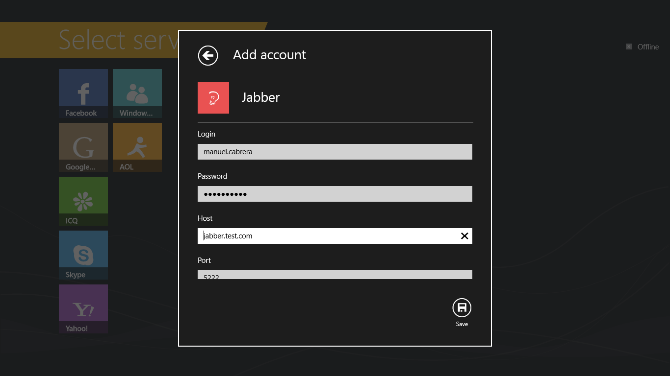 Como conectar un cliente jabber en Windows 8 ~ videoJuegos y Open Source