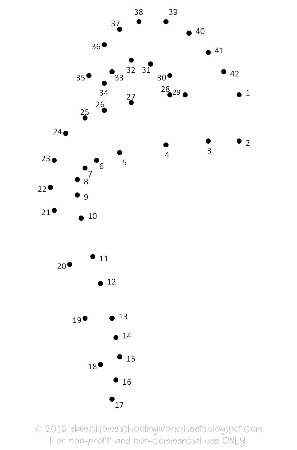 FREE Arabic Joining the Dots/ Connect the Dots/ Dot to dot percuma ...