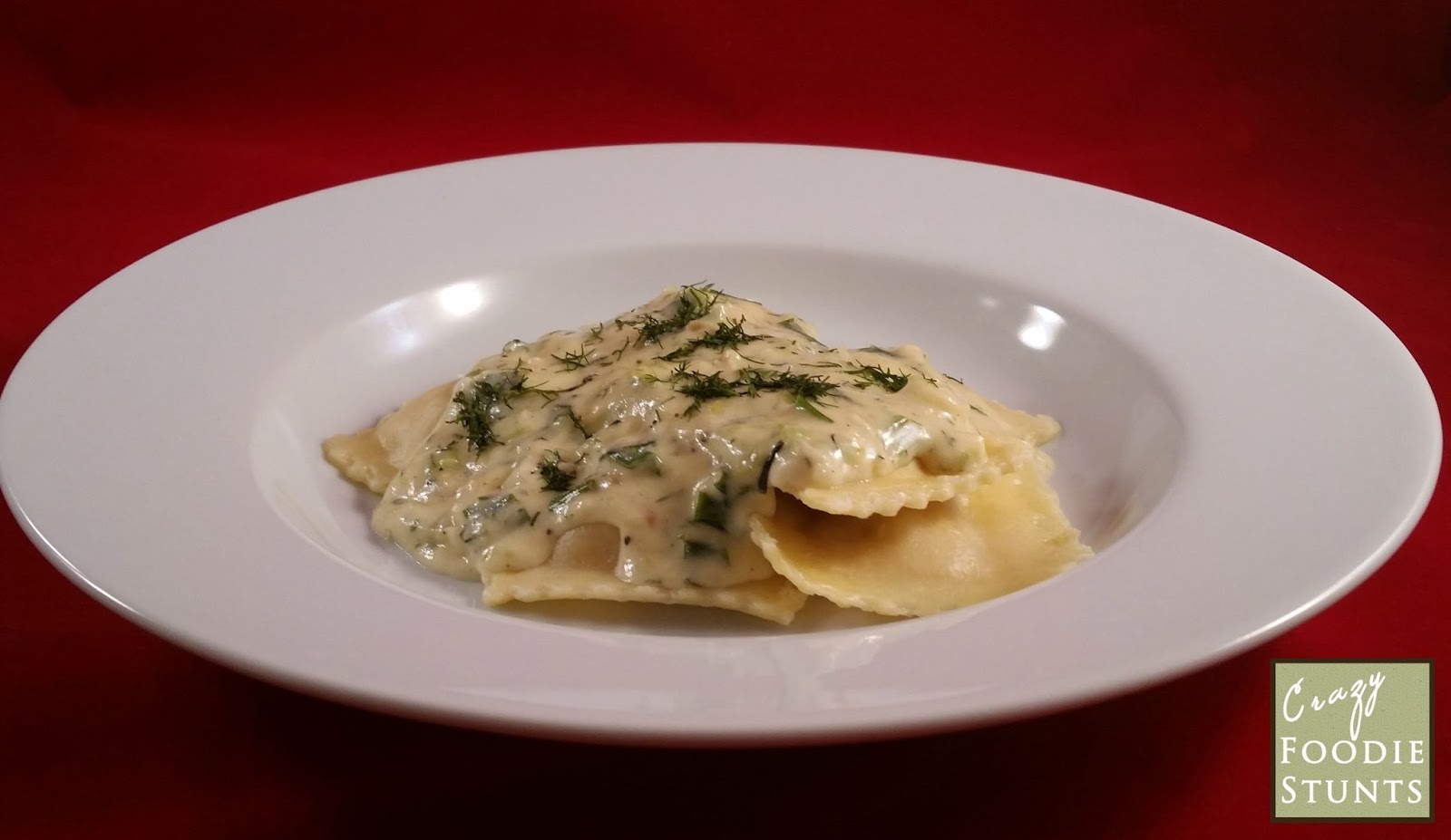 Crazy Foodie Stunts: Smoked Salmon Ravioli with Cream Sauce for a Back ...
