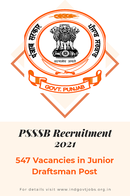 Punjab Subordinate Service Selection Board, PSSSB Recruitment 2021 ...