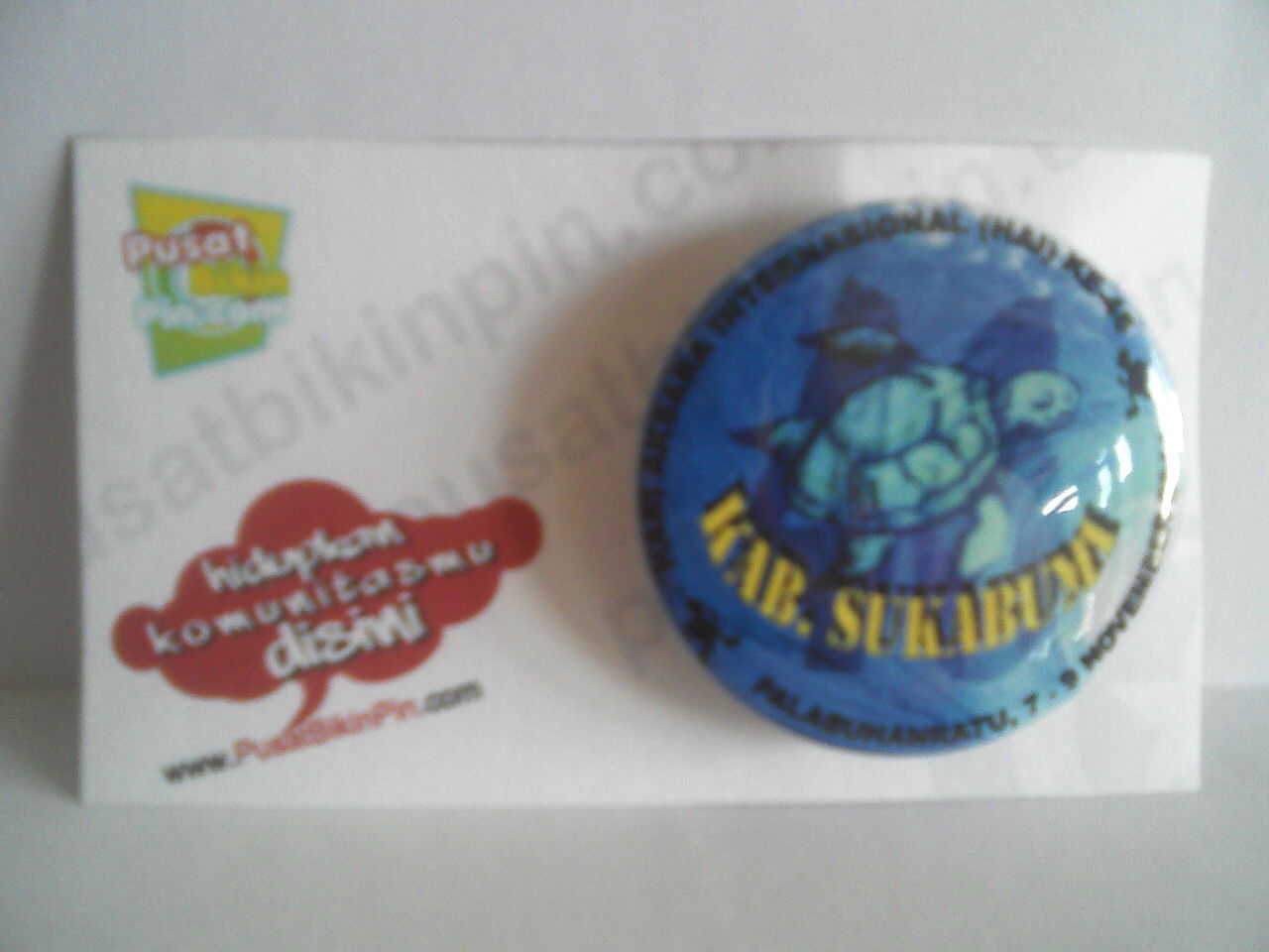 Contoh Desain PIN HARI AKSARA INTERNASIONAL (HAI) 46 PUSAT BIKIN PIN ONLINE