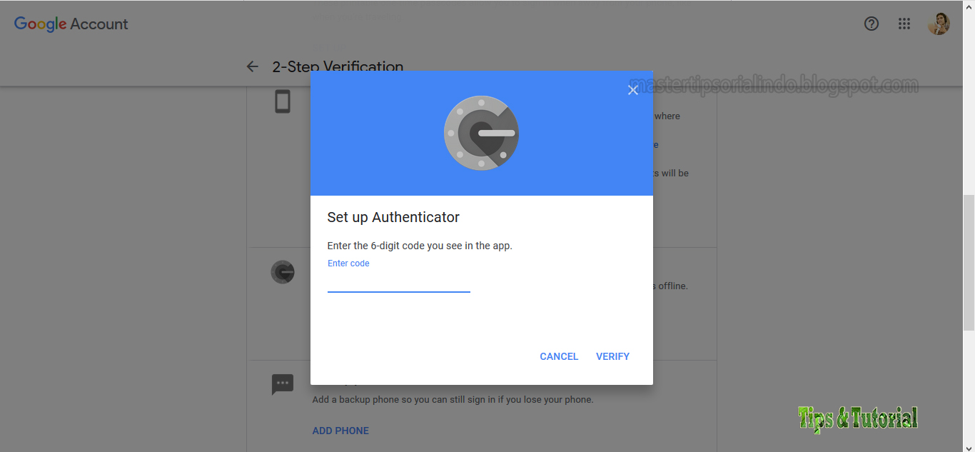 Cara Menggunakan Google Authenticator di PC Windows - Mastertipsorialindo