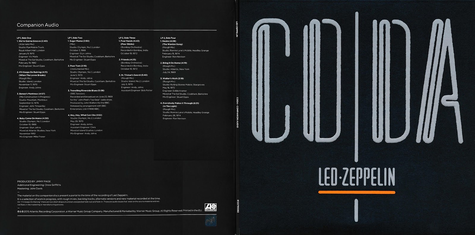 1982 Coda - Led Zeppelin - Rockronología