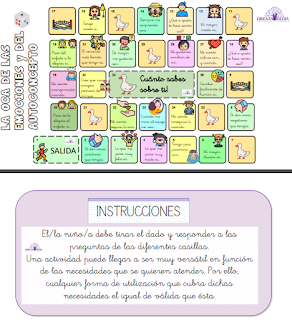 Maestro en Casa.: Superjuego: La oca de las Emociones y el Autoconcepto.
