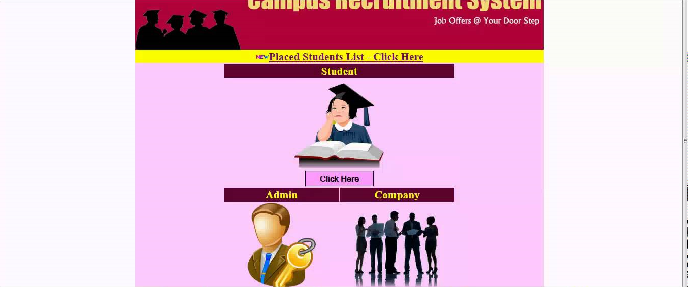 Campus Recruitment System Project - ASP.NET Project - Final Year ...