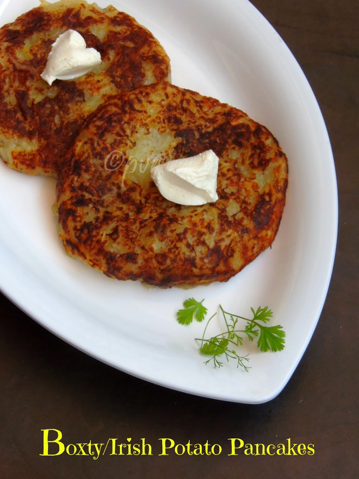 Priya's Versatile Recipes: Boxty - Irish Potato Pancakes