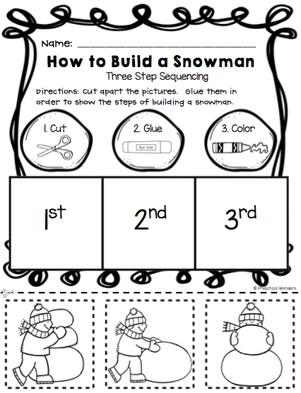 Preschool Wonders: Snow Day! Winter Themed Activities!